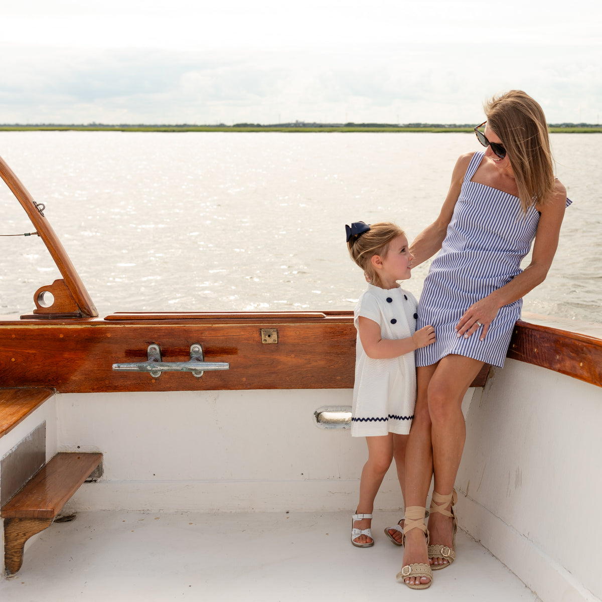 Nea Dress in Narragansett Navy Seersucker – Henry Duvall