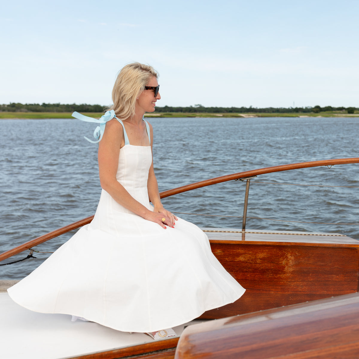 The Gabriella Dress in Classic White – Henry Duvall