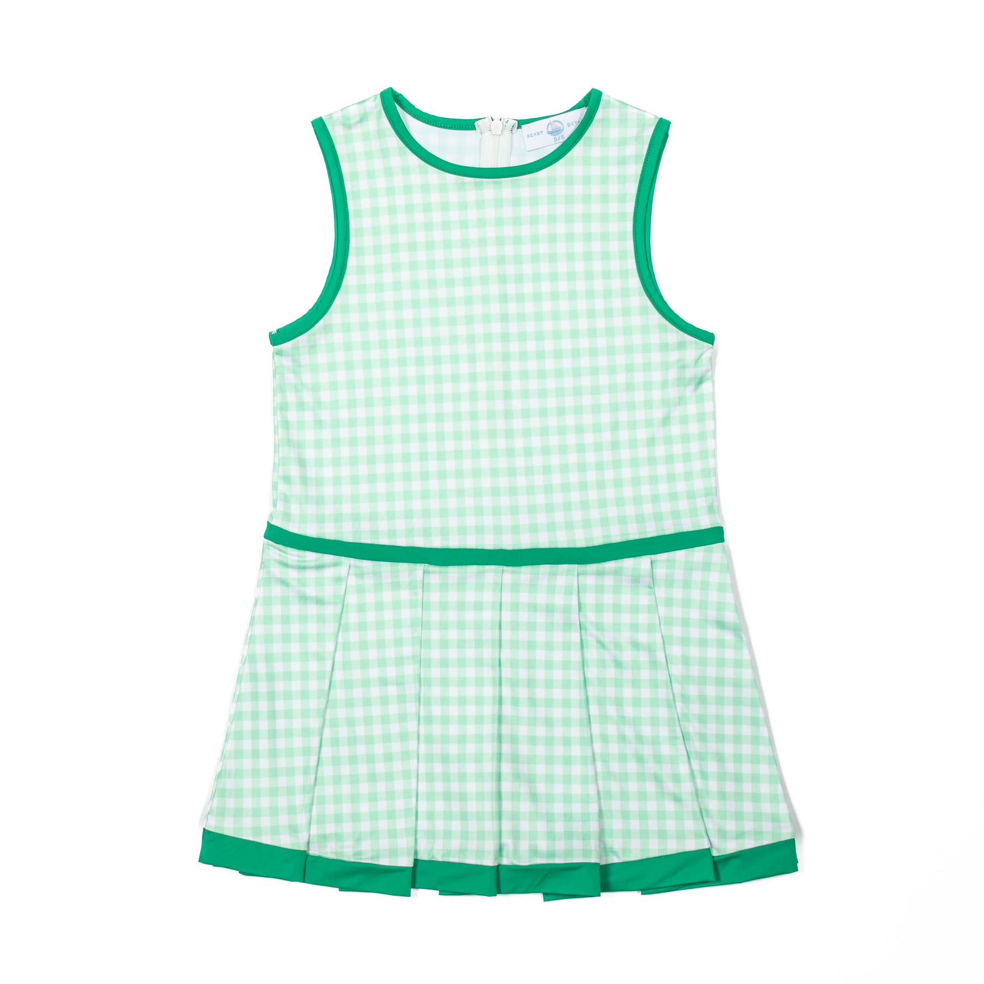 Taft Tennis Dress in Grass Court Green Gingham – Henry Duvall