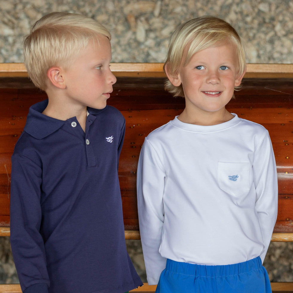 Long Sleeve Tucker Tee in Classic White – Henry Duvall